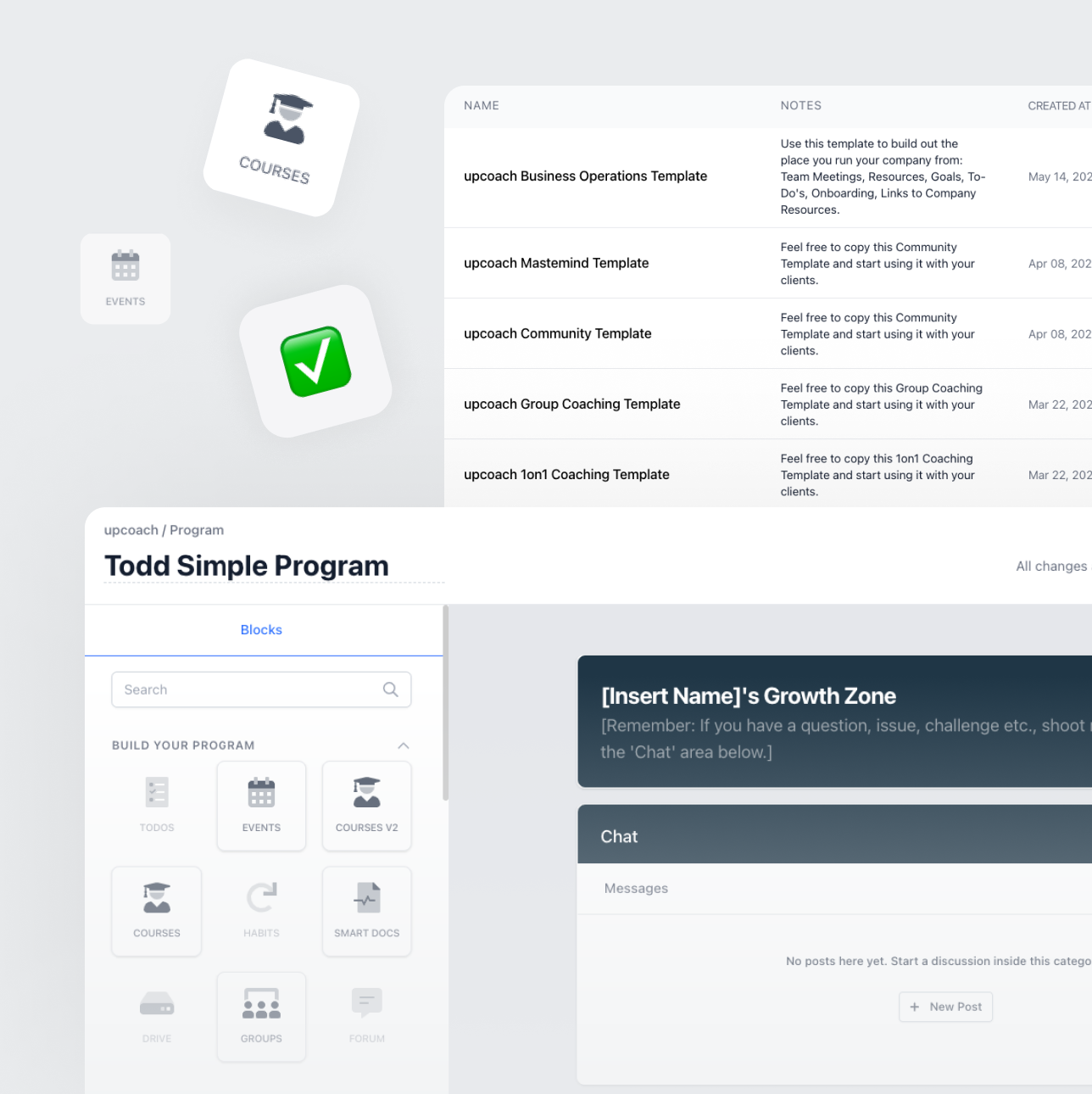 What's waiting inside our group & 1-on-1 coaching platform? - upcoach
